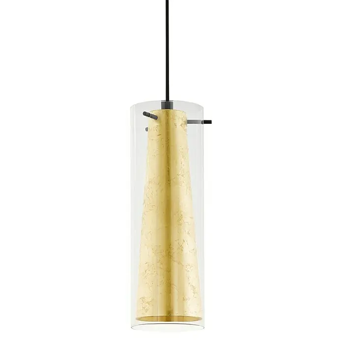 Eglo Pinto Gold Pendelleuchte - Höhe: 110 cm, Max. Systemleistung: 60 W ...