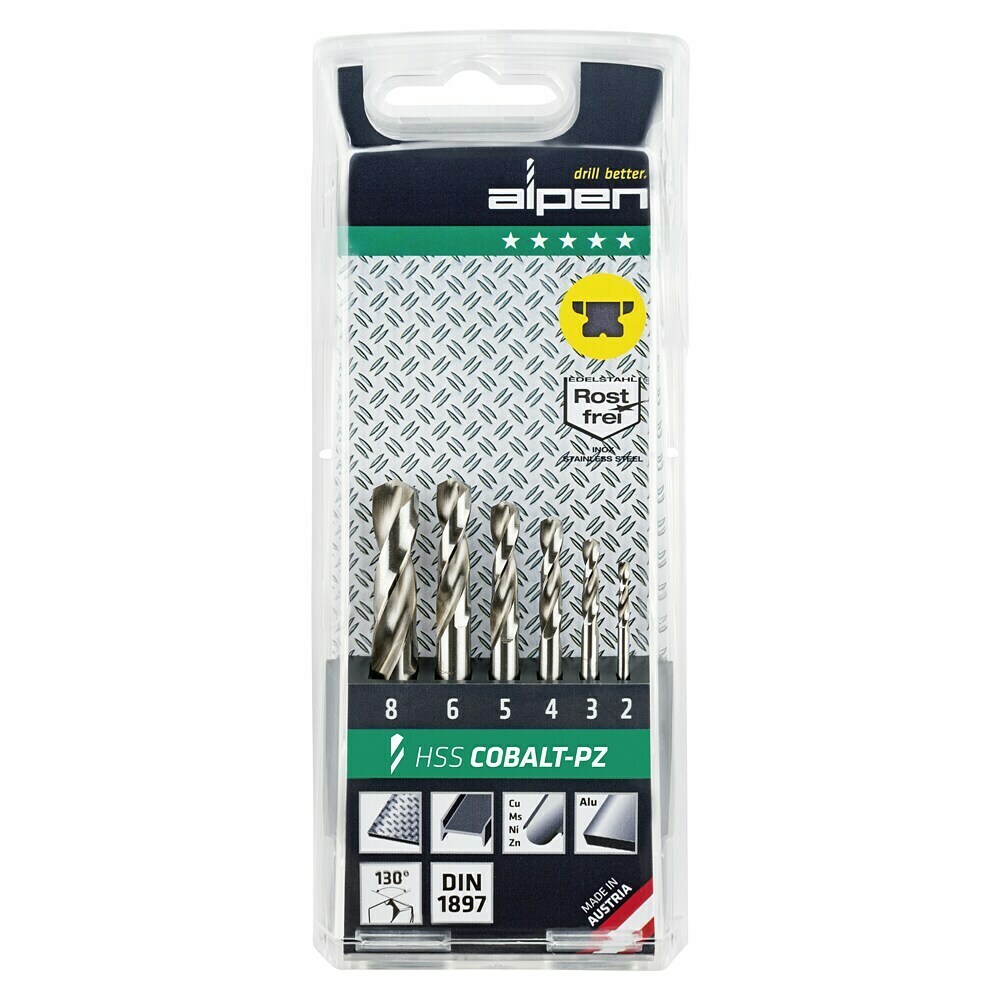 Alpen Metallbohrer HSS Cobalt-PZ - Durchmesser Bohrer: 6 mm online ...